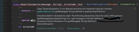 Graphql Kotlin Inheritance Extend JVM Class And Interface Which Have Same Method Names