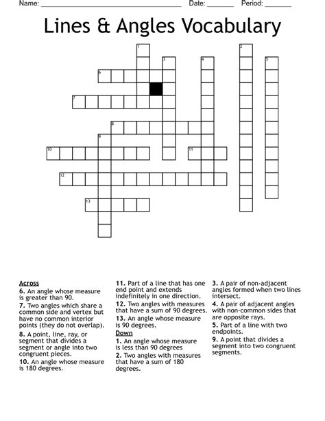 Degree Angle Crossword Prntbl Concejomunicipaldechinu Gov Co