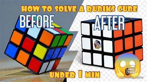 How To Solve A Rubix Cube Under Min Part YouTube