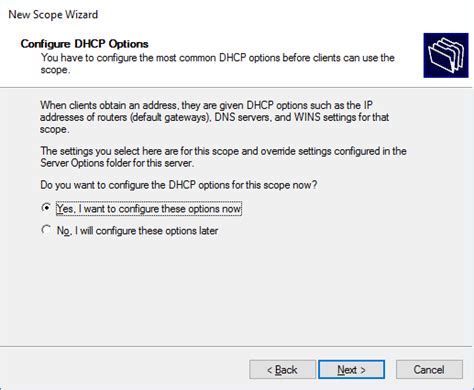 guidance on usage dhcp server on windows server 2022 datacenter