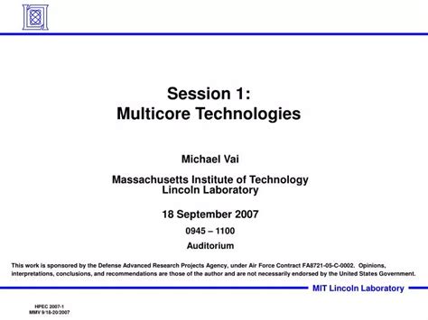 PPT Session 1 Multicore Technologies PowerPoint Presentation Free Download ID 6756619