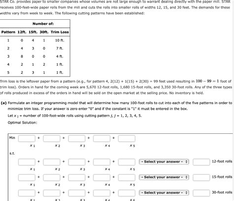 Solved Star Co Provides Paper To Smaller Companies Whose