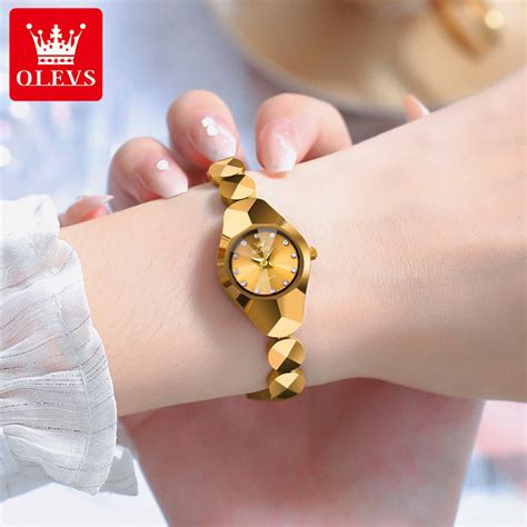 Olevs Watch For Women Tungsten Steel Waterproof Authentic Japanese