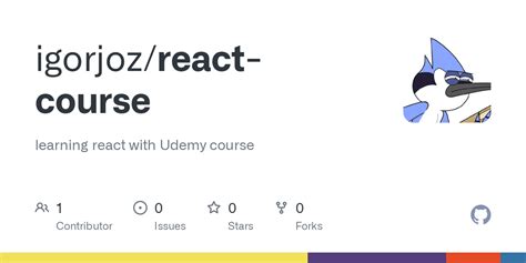 GitHub Igorjoz React Course Learning React With Udemy Course