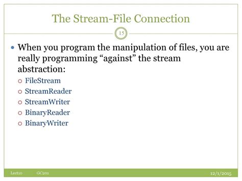 files and streams lect10 gc201 12 1 ppt download