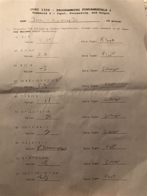 Solved Cosc 1336 PROGRAMMING FUNDAMENTALS T Homework 2 Chegg