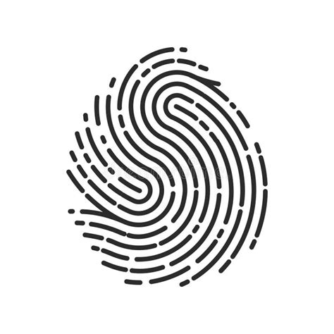 Unique Fingerprint Finger Print Icon Id Private Information Code