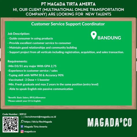 muhammad fiqri ramadhan on linkedin we are hiring 📢 customer service
