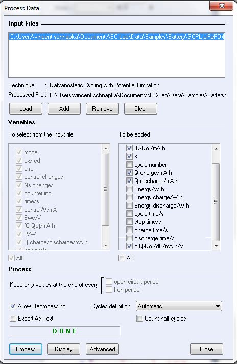 Differential Incremental Capacity Analysis Battery Application Note