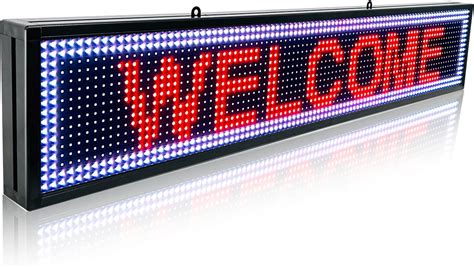 Amazon Com P Programmable Scrolling Led Sign Outdoor Signs For Businesse Custom Message