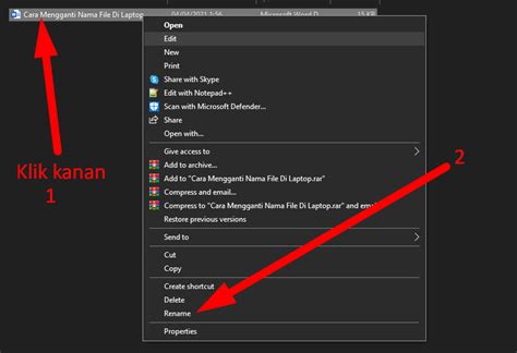 4 Cara Mengganti Nama File And Folder Di Laptop