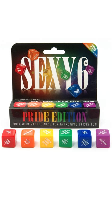 sexy 6 dice game pride edition pride dice sex game