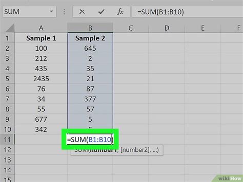 Comment Additionner Des Colonnes Sur Excel Avec Images