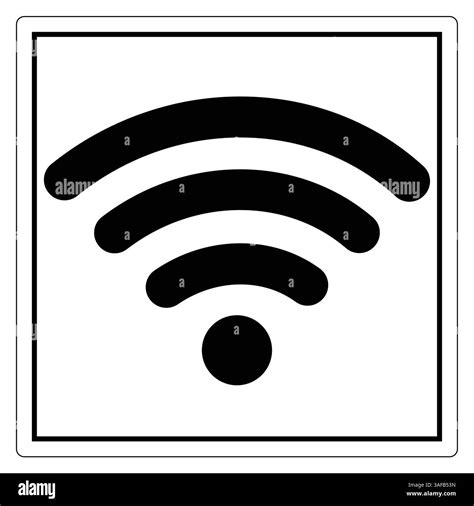 Simple Black Wi Fi Icon On White Background Signifying Connectivity And Internet Access For
