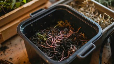 Setting Up Your First Worm Bin Stock Illustration Illustration Of Scraps Living