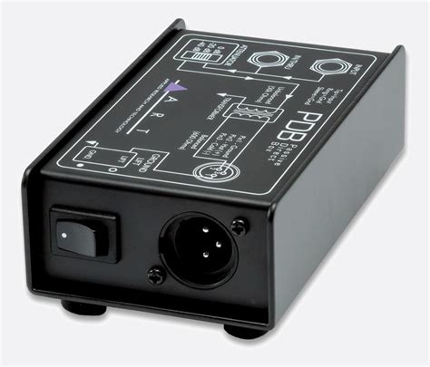 art pdb di box passive 6 35mm jack input balanced 3 pin xlr output