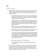 BRM HW BRM HW Answers Are In Italics Polling Women A New York Times Poll On Womens