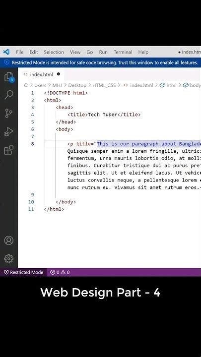 Web Design Part 04webdev Webdesign Webdesigner Web3 Techtuber