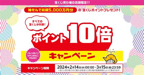 ポイント10倍キャンペーン｜【宝くじ公式サイト】