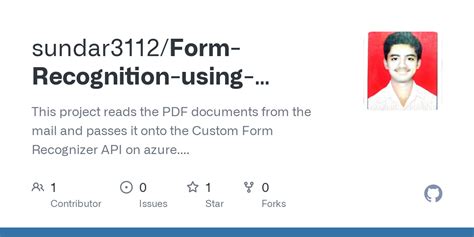 github sundar3112 form recognition using azure form recognizer this