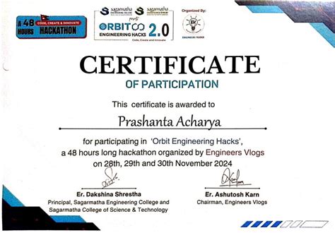 Prashanta Acharya On Linkedin Engineersvlogs Orbithack20 Hackathon Techsavvy Machinelearning