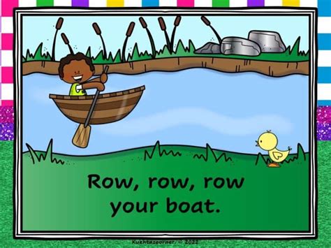Row Row Row Your Boat A Nursery Rhyme Song Tale Pdf Edition