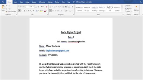 Mayur Singhania On Linkedin Securecoding Review Codealpha Task 2