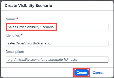 Create Process Visibility Scenario SAP Tutorials