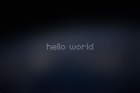 Hello World Wallpaper