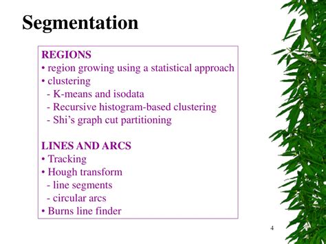 Ppt Image Processing Techniques Overview Binary Color Texture Segmentation Motion 3d
