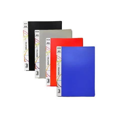 Filemate A4 Size Display File 100 Pockets Red Blue Black And Grey Color At ₹ 80 Piece