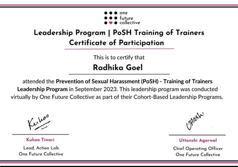 Radhika Goel On Linkedin Stepping In This Space As A Posh Trainer With The Hope Of Contributing To