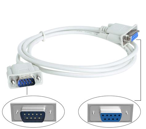 Serial RS Pin Male To Female DB Pin PC Converter Extension Cable Pin Adapter Cable M