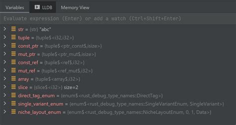 Show Msvc Type Names As Normal Rust Type Names When Debugging On