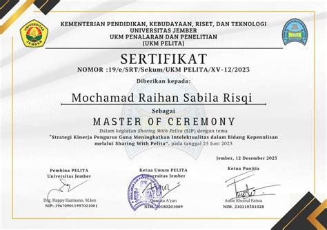 Mochamad Raihan Sabila Risqi On Linkedin Penghargaan Yang Luar Biasa Yang Didapatkan Dari