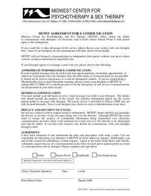 Fillable Online Midwest Center For Psychotherapy Sex Therapy Fax Email Print PdfFiller