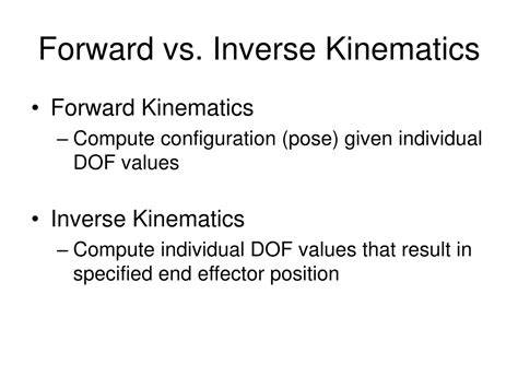 Ppt Kinematics And Inverse Kinematics In Robotics Powerpoint