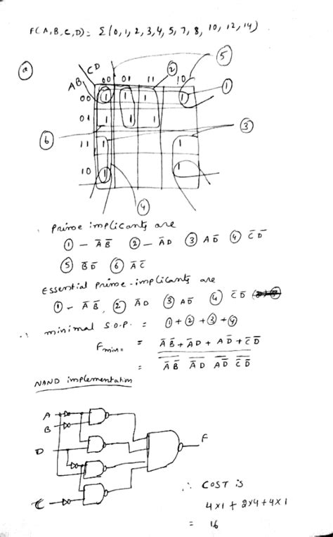 18 pts given the boolean function f a b c d Σ 0 1 2 3