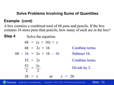 Applications Of Linear Equations PPTX