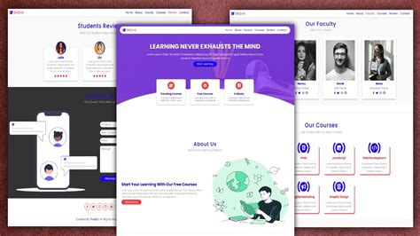 Complete Responsive Online Education Website In Html Css And Jquery Youtube