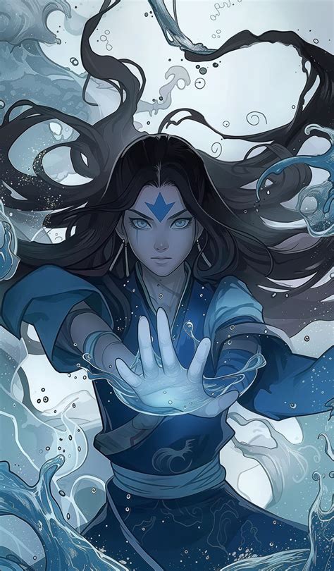 Avatar Katara Korra Concept Character Art In 2024 Avatar The