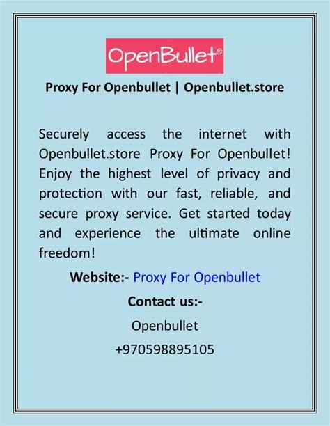 Ppt Proxy For Openbullet Openbulletstore Powerpoint Presentation