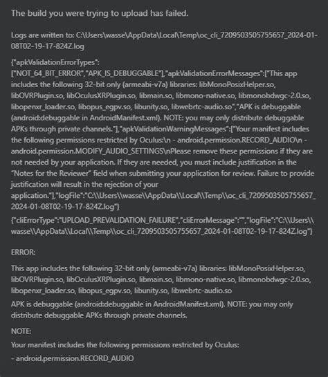 How Do I Fix This Error I Use Unity Roculus