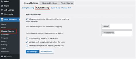 How To Configure Multiple Shipping Addresses In WooCommerce Themehigh Documents