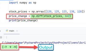 Np Diff In Numpy