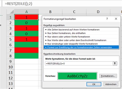 Excel Zelle Farbe Lernen Microsoft Formel