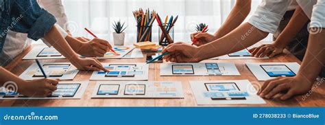 Creative Front End Developer Brainstorming Ui Design Scrutinize Stock Image Image Of Banner