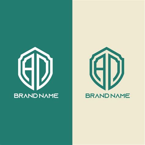 Premium Vector Modern Monogram Initial Letter Ad Logo Design Template