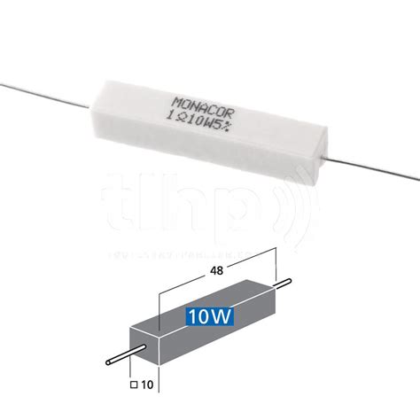 Cemaric Resistor Monacor Lsr 82 10 8 2ohm 10w 48 X 10mm