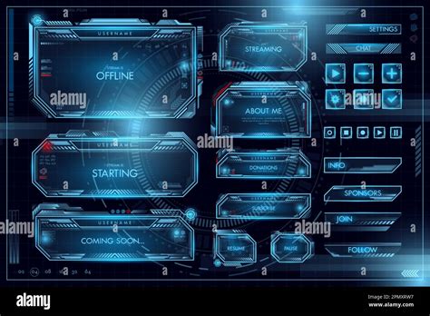 Game Interface Stream Frames Digital Technology Overlay Gamer Tags